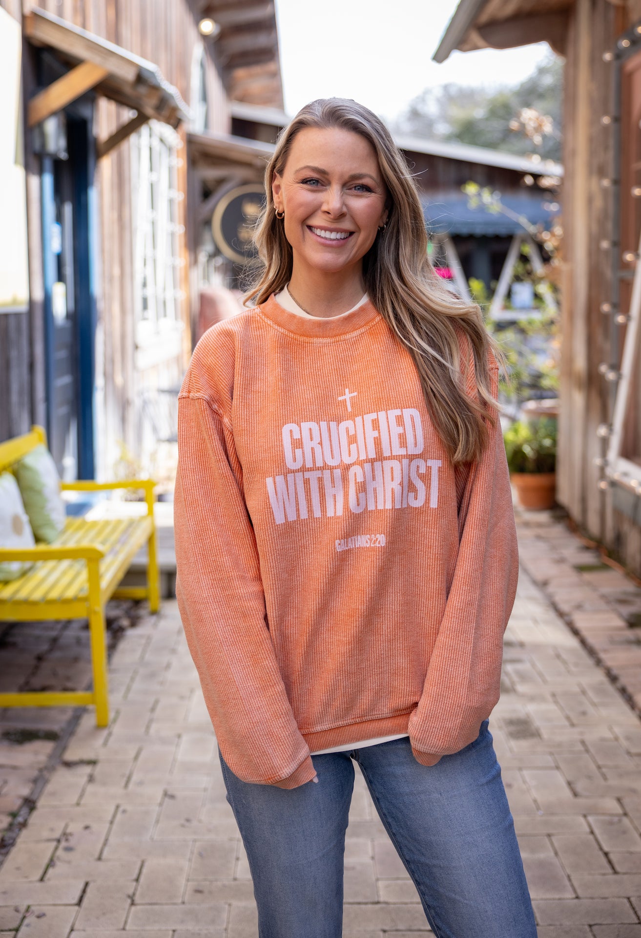 Crucified with Christ Crewneck – Arise With Amber